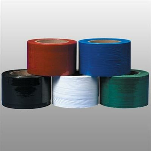 Yellow Narrow Banding Colored Stretch Wrap - 5 in x 1000 ft x 80 g